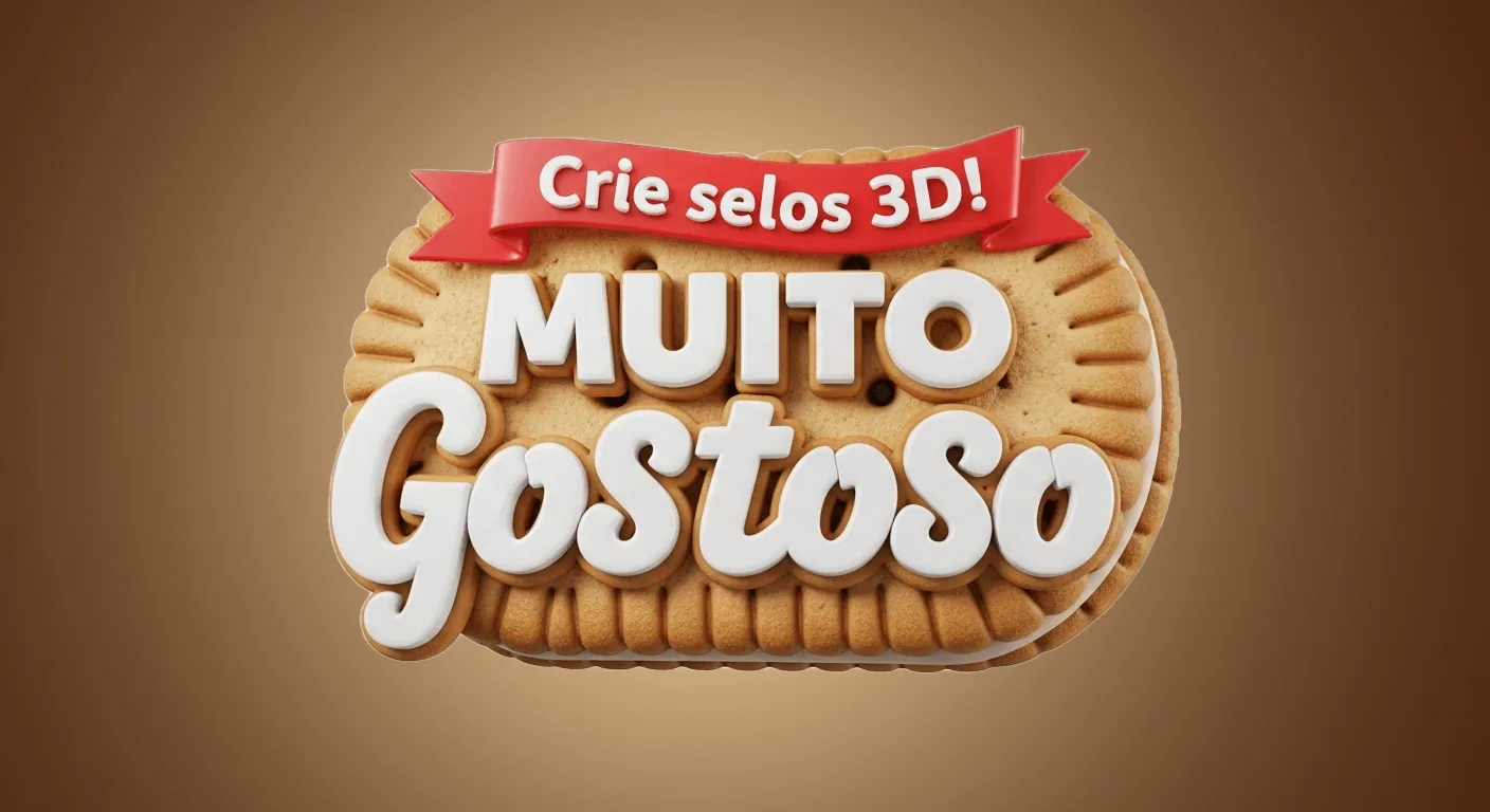 RENDER IA: Crie Selos 3D com Realismo Publicitário